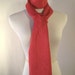 Long Red Scarf Crinkled Silky Satin Scarf Shiny Red Scarf Dressy Scarf ...