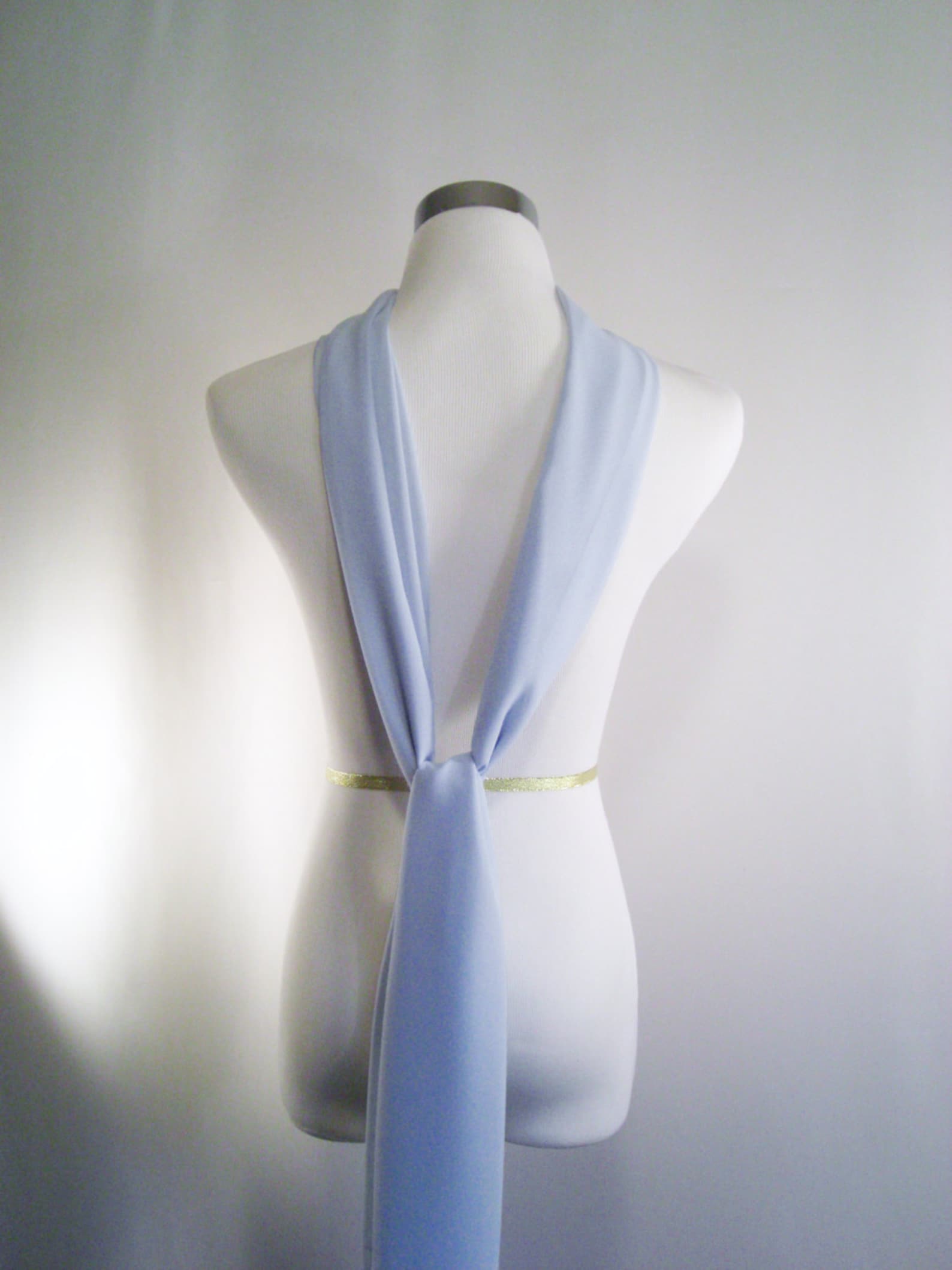 Ice Blue Chiffon Evening Wrap / Shawl – Custom Made Ice Blue Chiffon ...