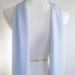 Ice Blue Chiffon Evening Wrap / Shawl – Custom Made Ice Blue Chiffon ...
