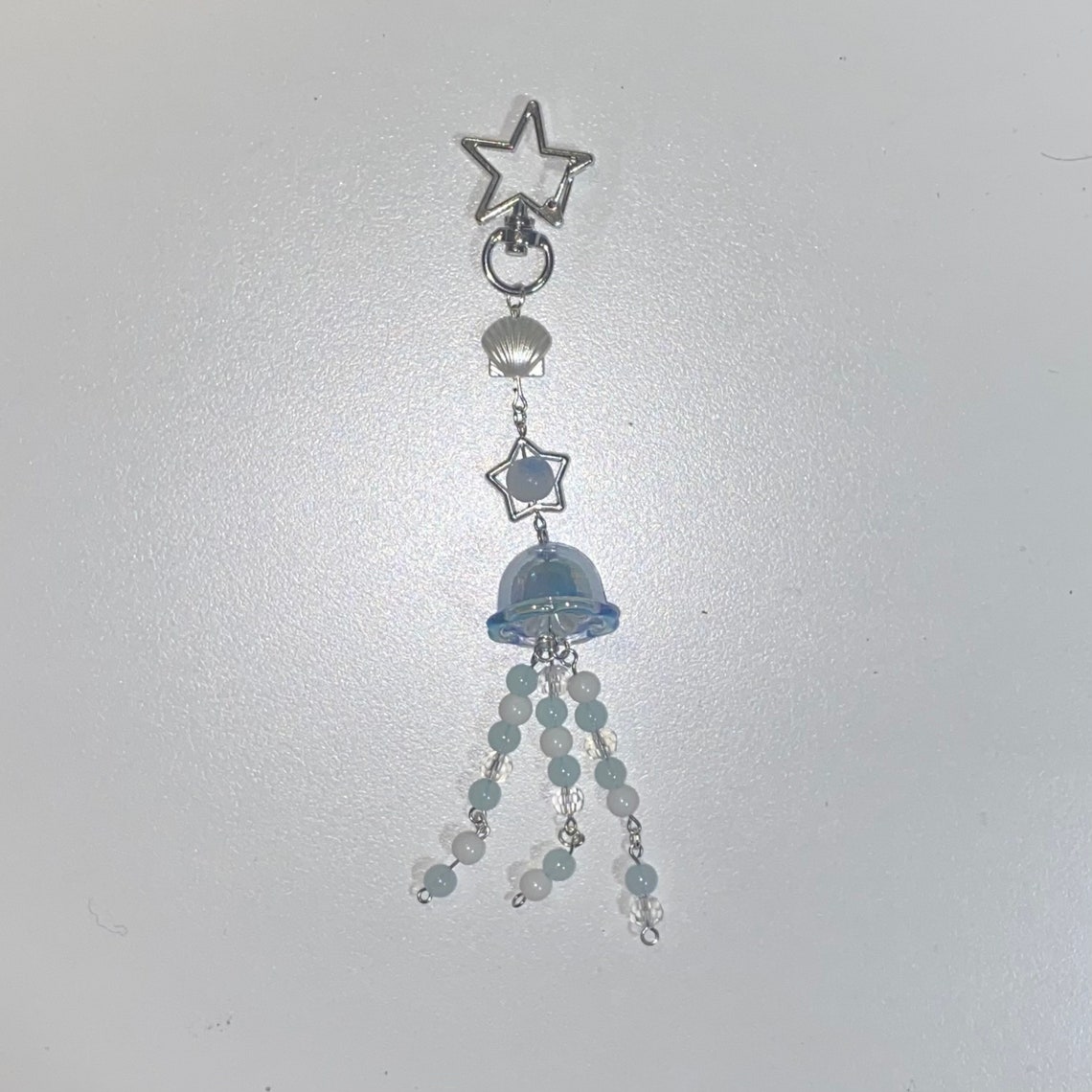Y2k Beaded Jellyfish Keychain - Etsy