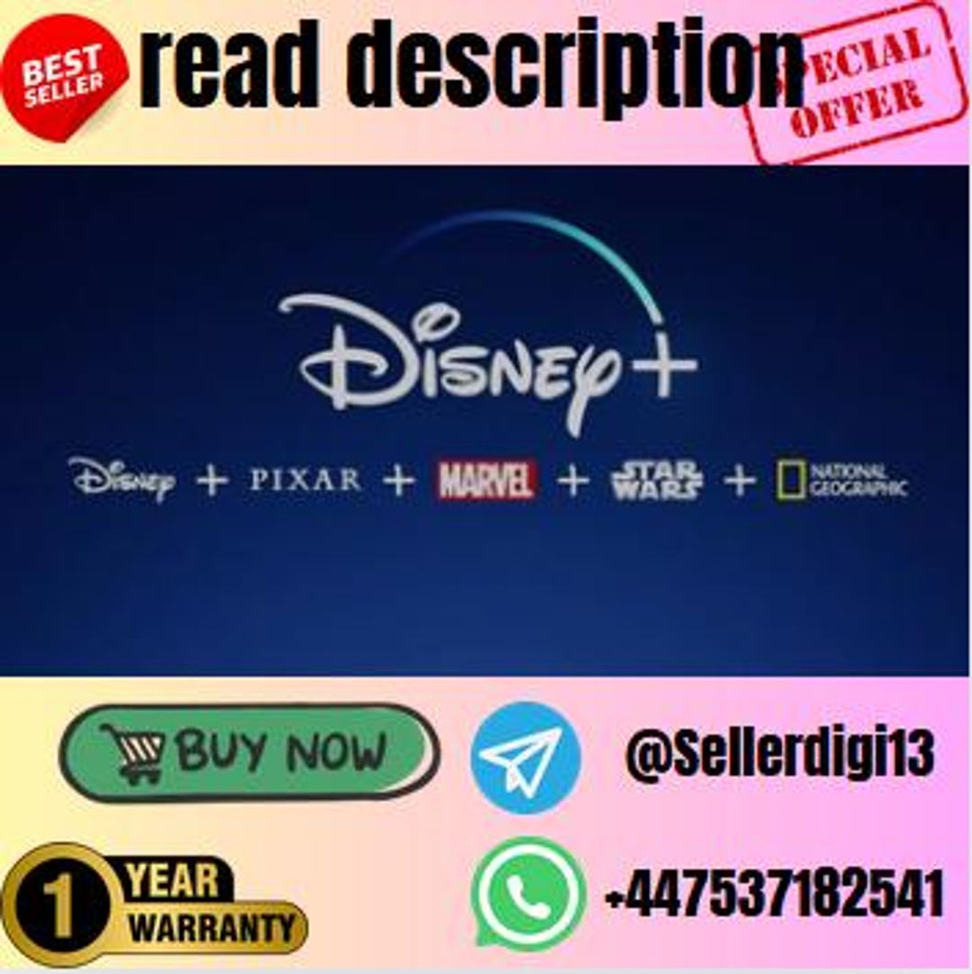 Disney Plus Disney Disneyplus Premium Account 1 Year Disney Account - Etsy