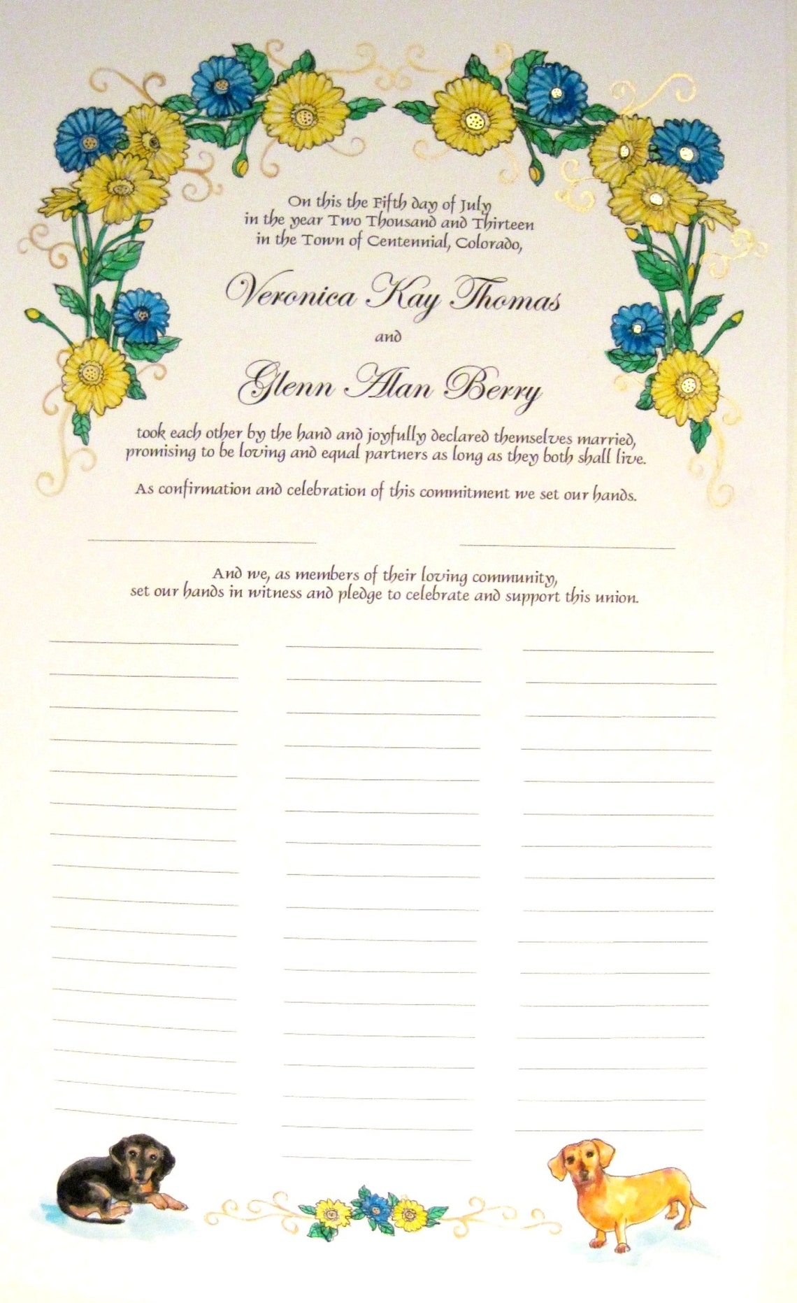 Order Custom Design Marriage Certificate - Etsy