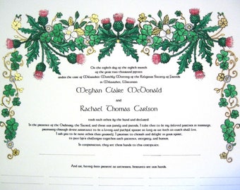 Scottish Certificate - Etsy