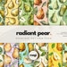 Radiant Pear Printable Paper Pack Seamless Pattern Designs Digital ...