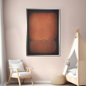 Mark Rothko Warm Orange Abstract Canvas Painting, Modern Art for Living ...