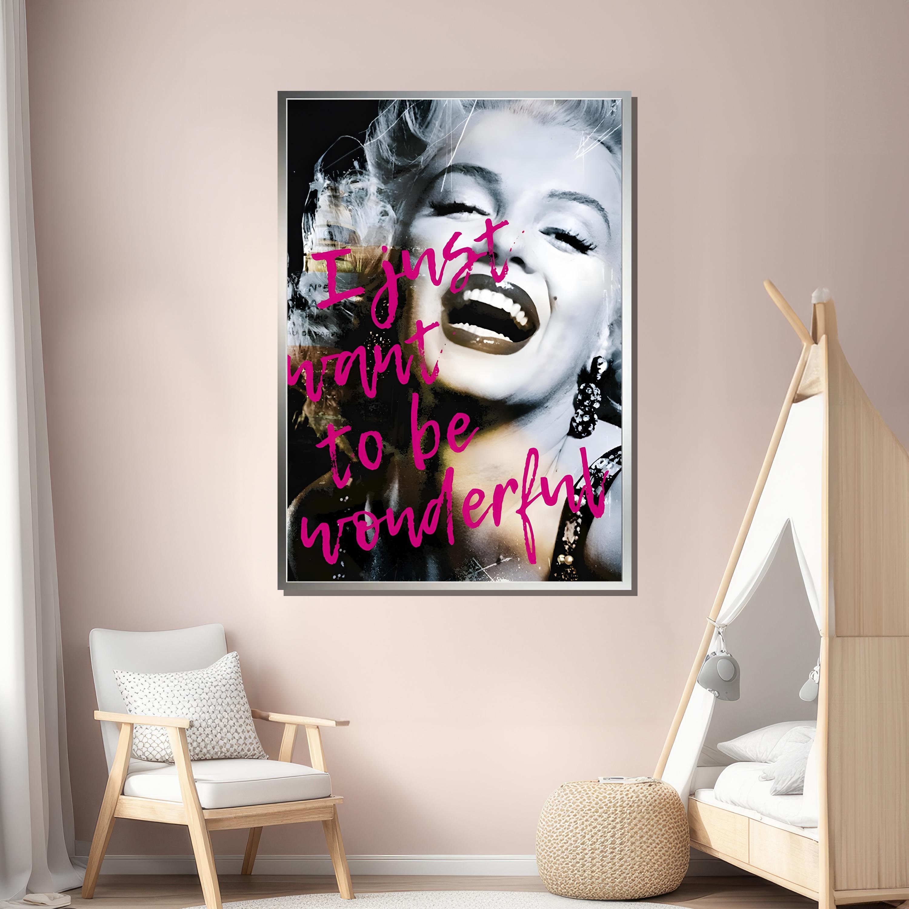 Marilyn Monroe - Inspirational Portrait With Quote - Vibrant Modern ...