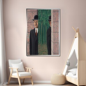 René Magritte the Man in the Bowler Hat Canvas Painting - Iconic ...