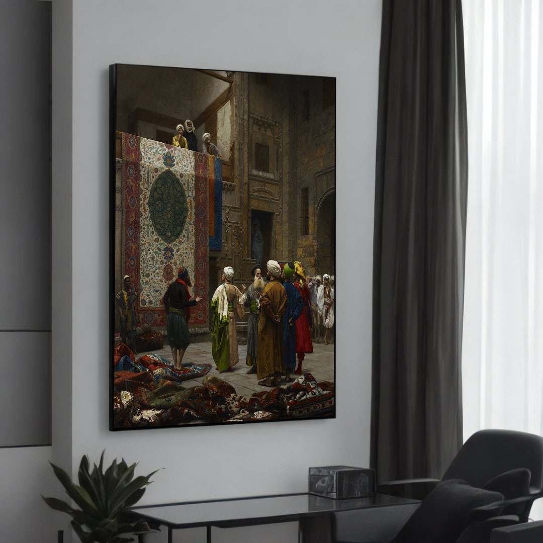 Jean-léon Gérôme the Carpet Merchant Canvas Painting - Classic ...