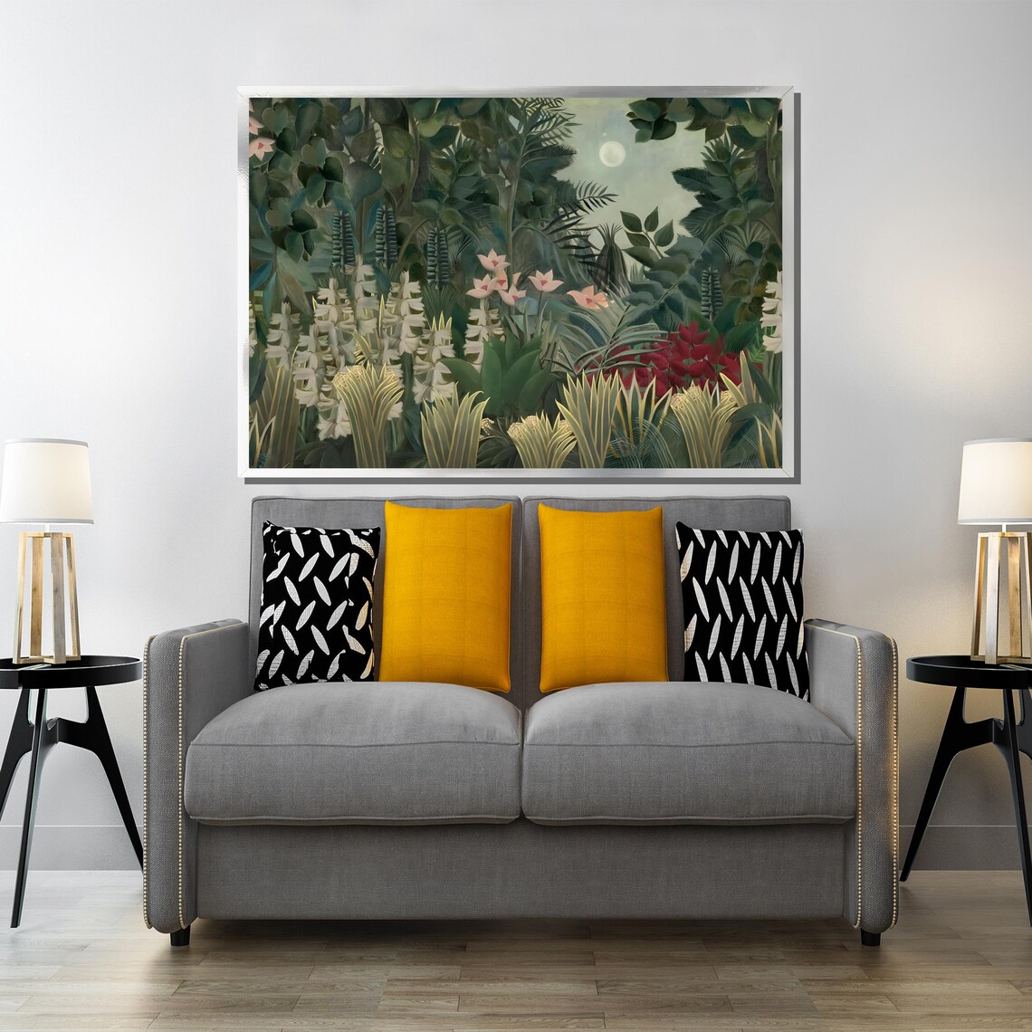 Henri Rousseau 'boscage' Jungle Canvas Painting Gift - Lush Botanical ...