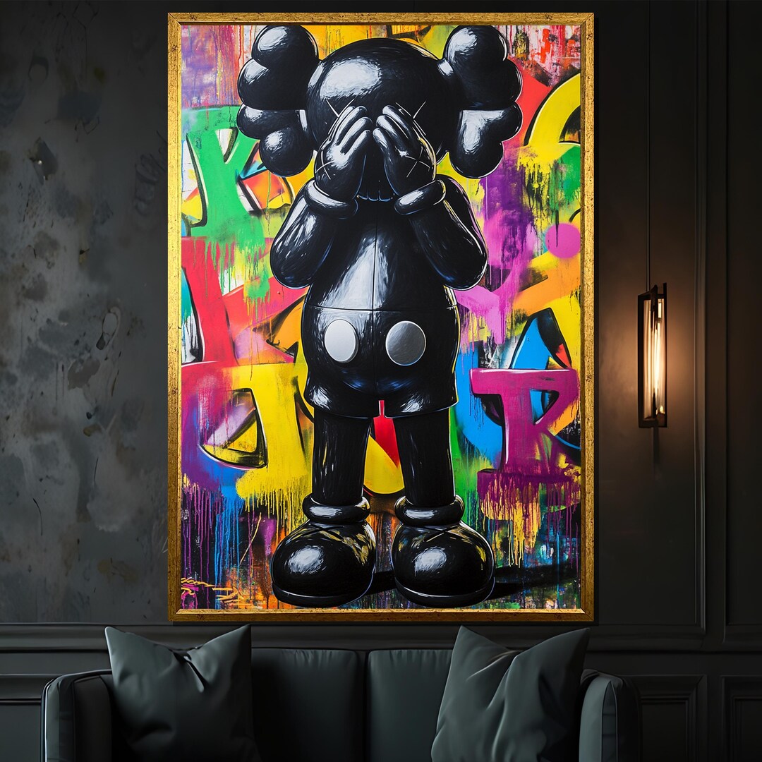 Graffiti Pop Art Canvas Painting - Urban Street Art Wall Decor - Bold ...