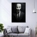 Anonymous Mask Canvas Painting - Dark Aesthetic Art, Mysterious ...