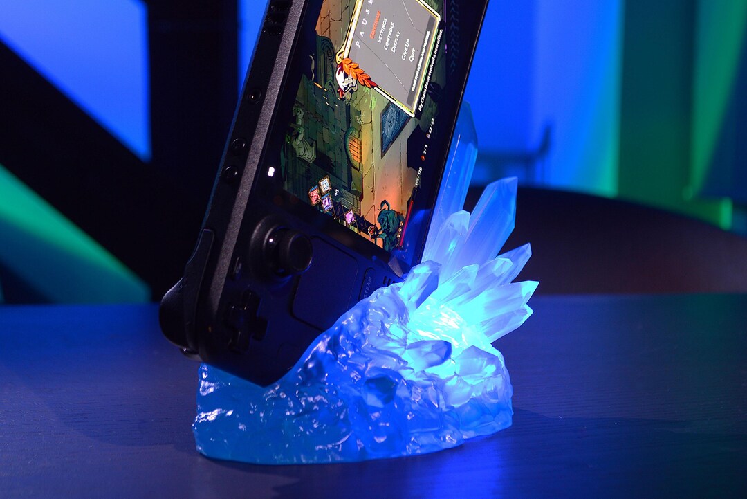 Steamdeck Crystal Stand, RGB Lit With a Remote. - Etsy
