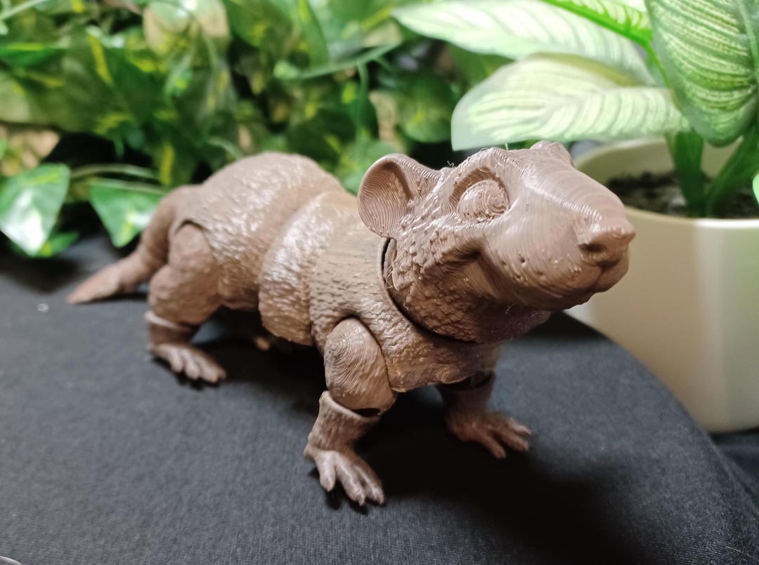 Articulated Rat, 3D Printed, Cute Rodent, Desk Accessory - Etsy