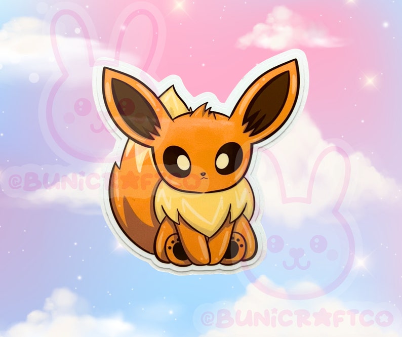 Classic Eeveelutions Inspired Sticker Trio With Eevee – Vapor, Jolt ...