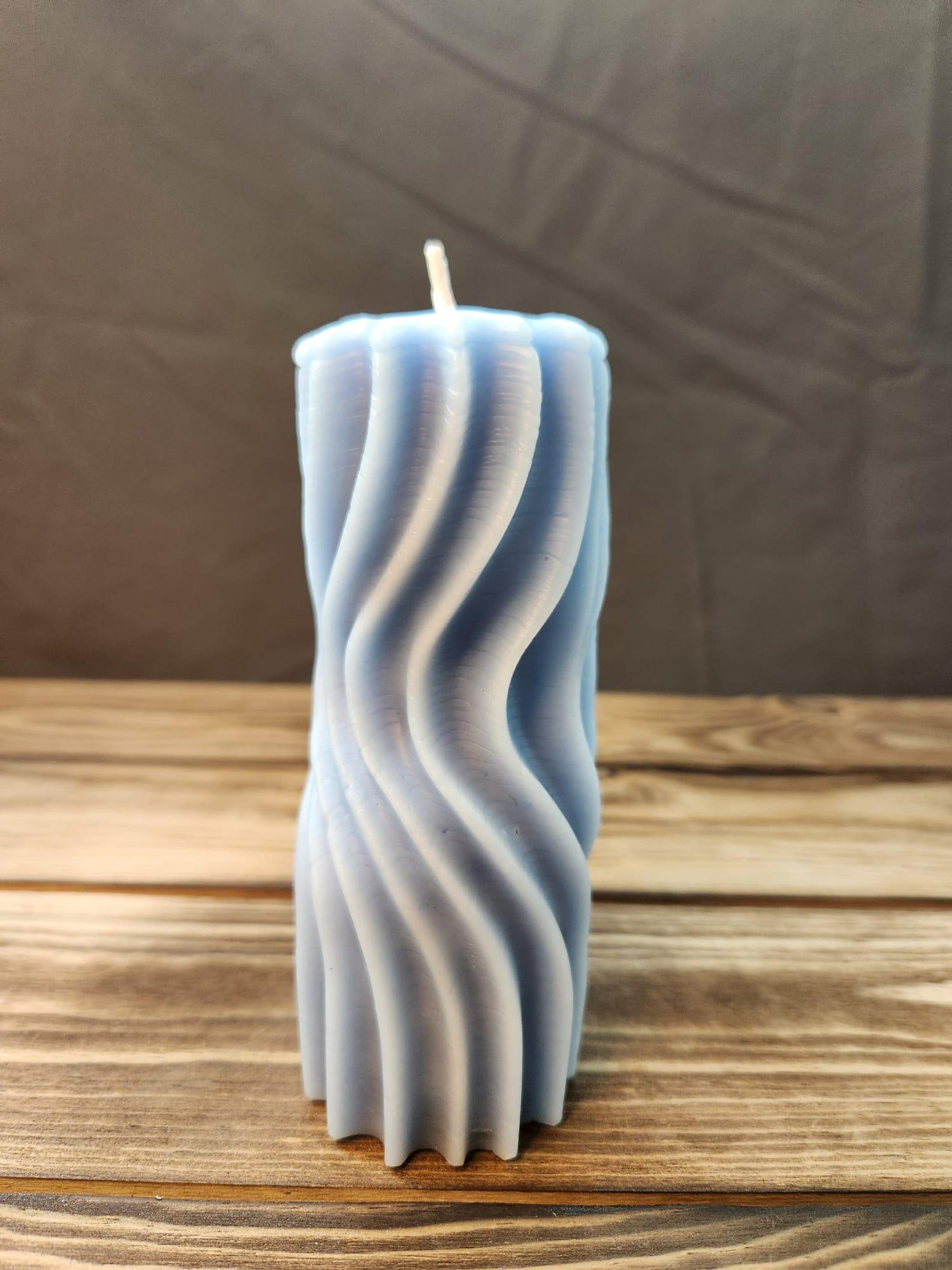 Ocean Scent Beeswax Candle, Wave Design - Etsy