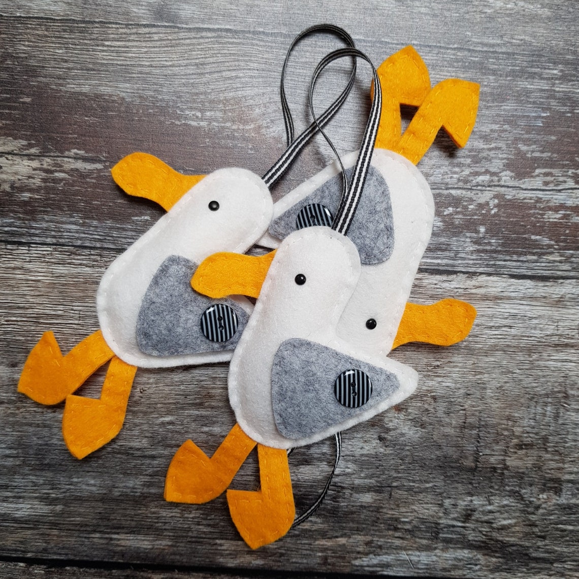 Felt Seagull Christmas Tree Decoration - Handmade - Etsy