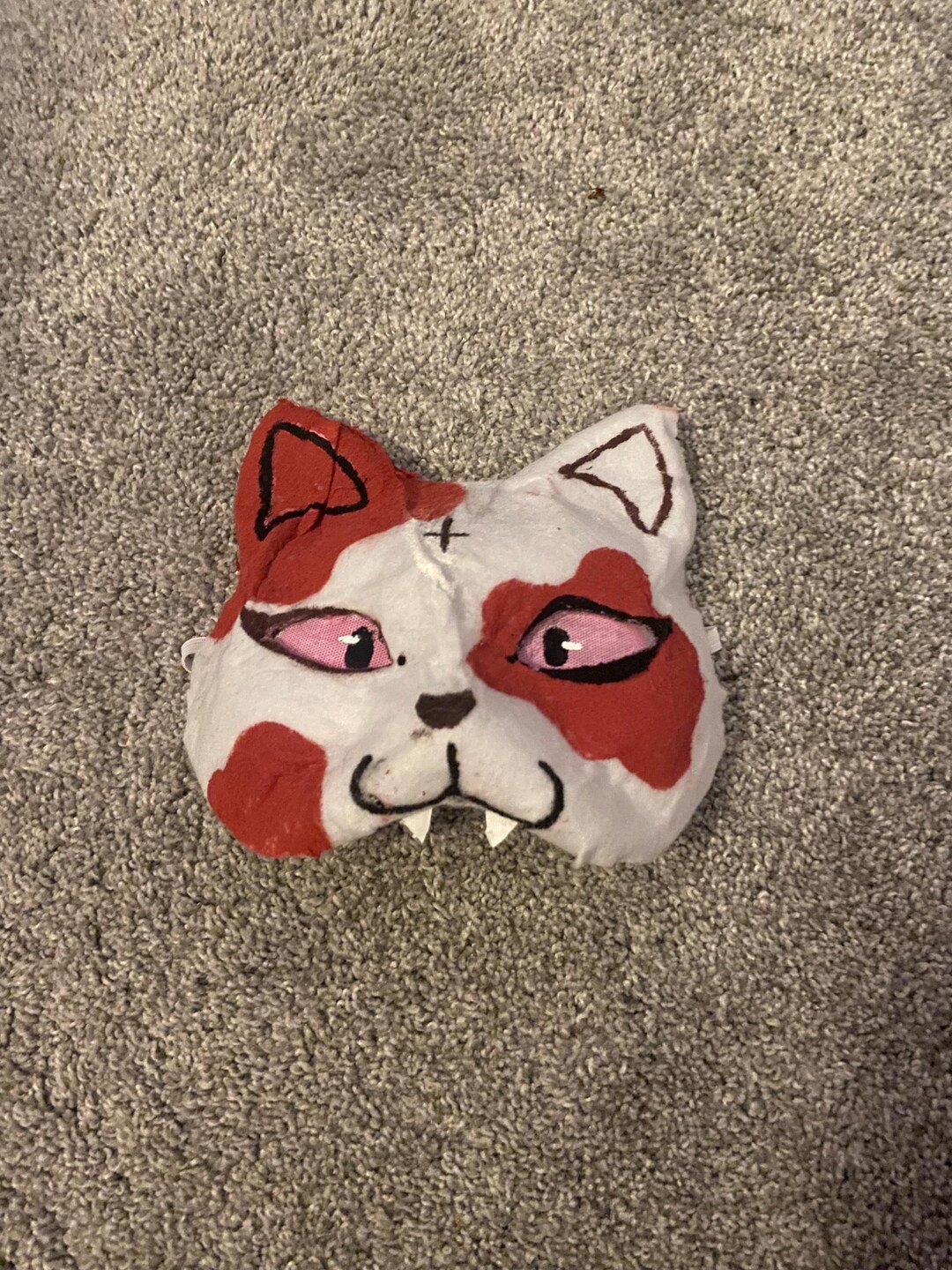 Pink and Red Therian Cat Mask! - Etsy