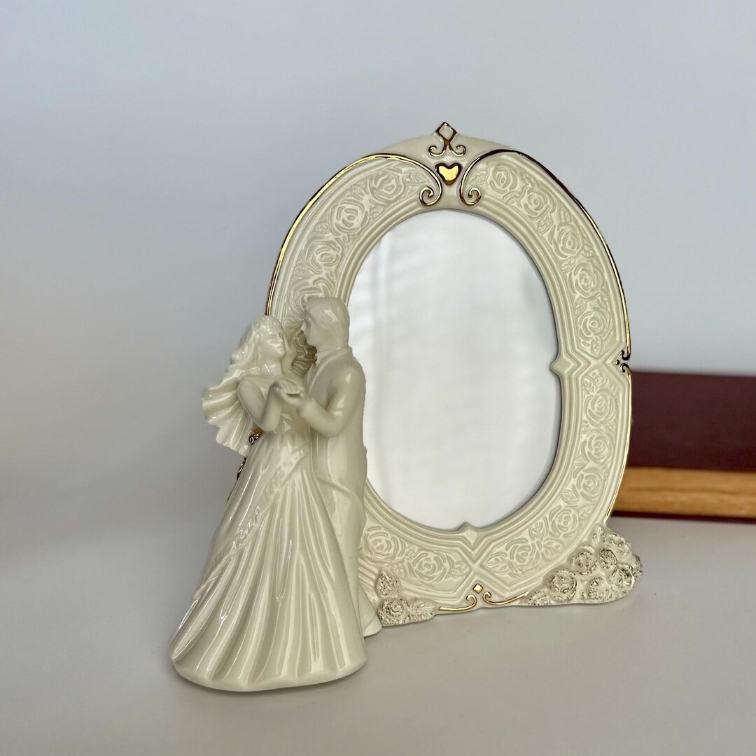 Vintage Mikasa Wedding Bells Porcelain Frame, Wedding Photo, Bride and ...