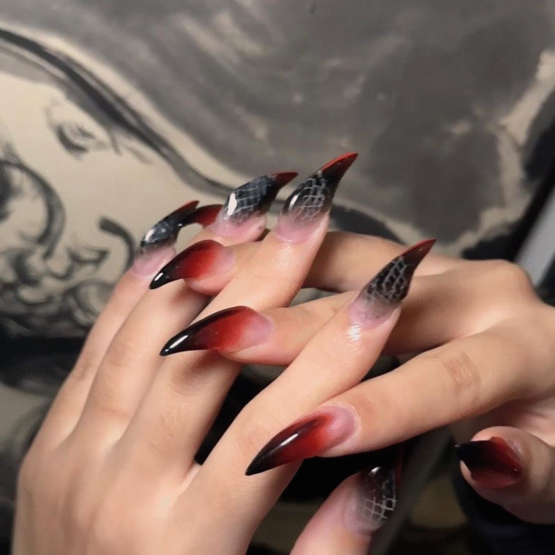 Gothic Claw Press on Nails, Raptor Talon Sharp Nails - Etsy