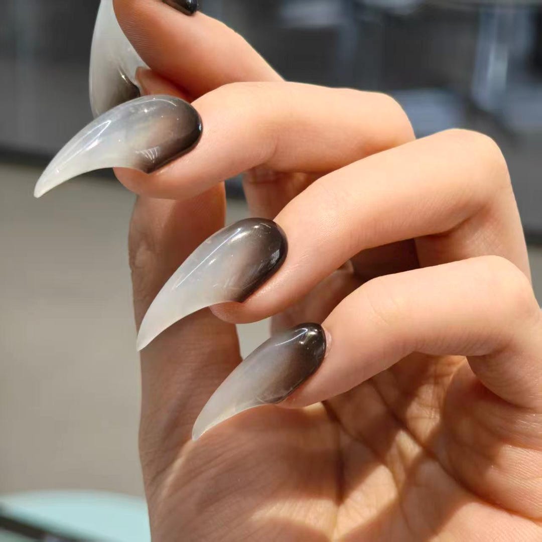 Handmade Ombre Talon Press on Nails, Armor Claws - Etsy