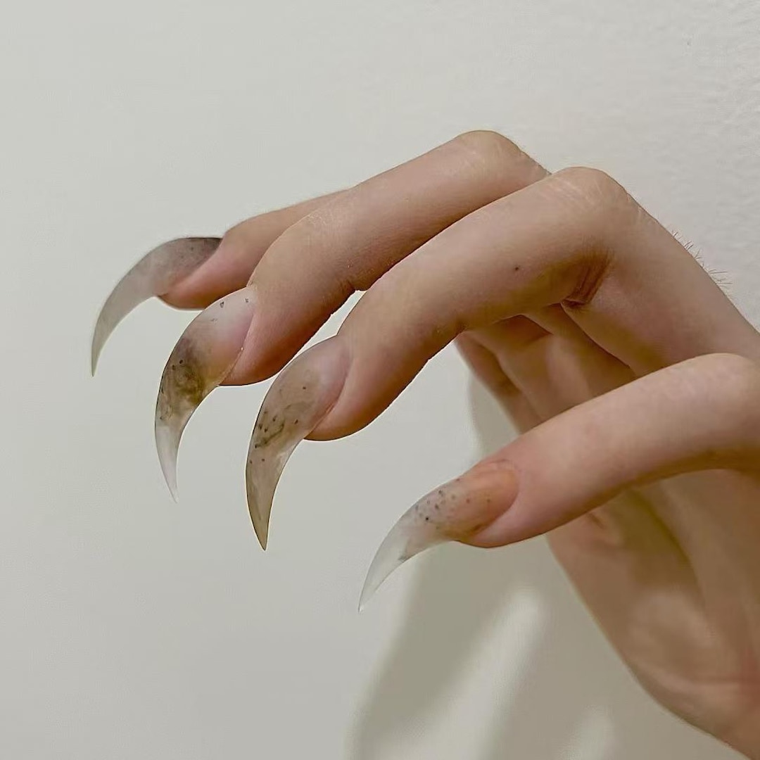 Press Nails Demon Nails Werewolf Nails Fox Nails Nail Claw Nails Raptor Nails - Etsy