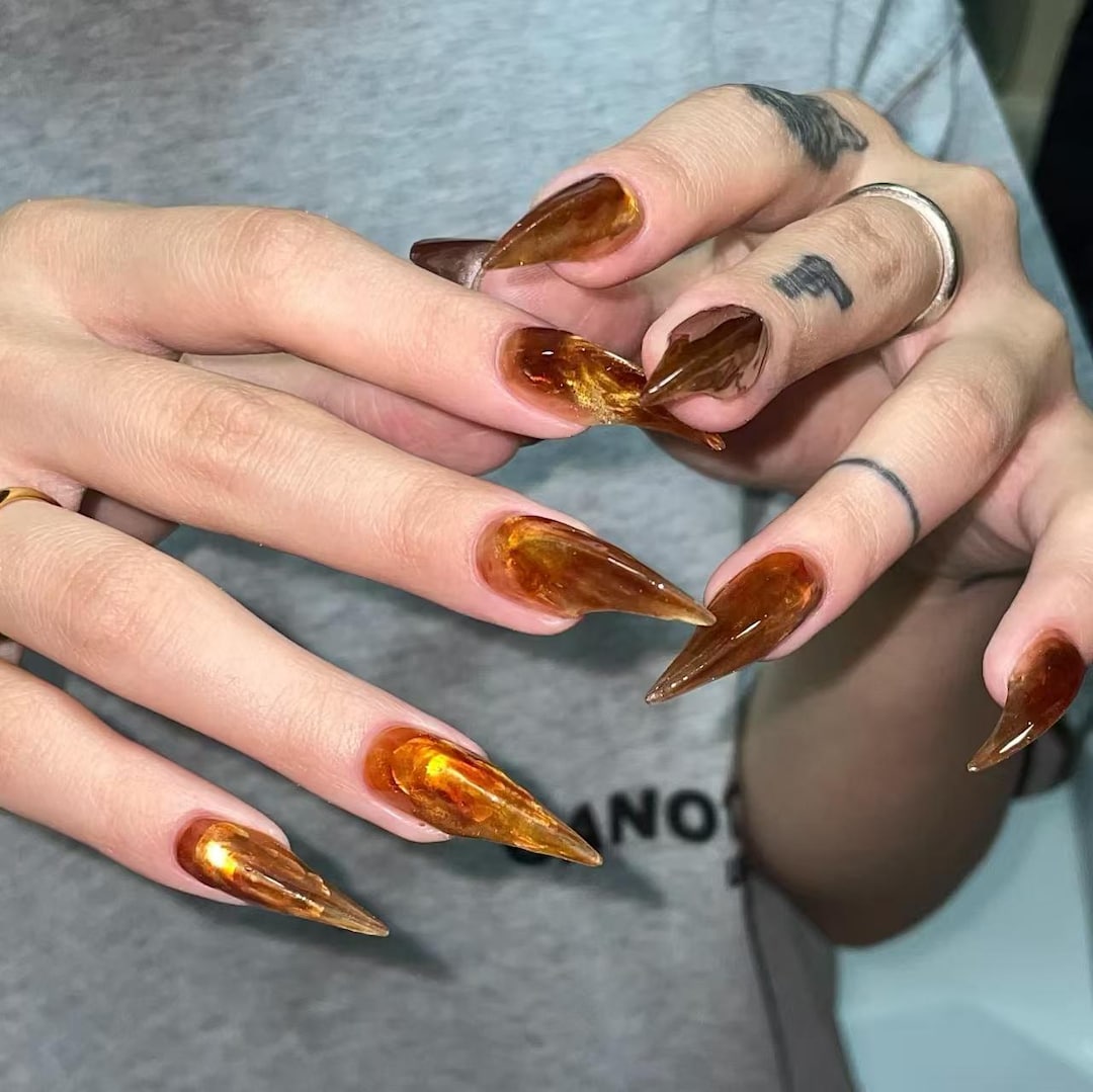 Fox Nails Press on Nails Raptor Claw Nails Talon Nails Fox Claw - Etsy