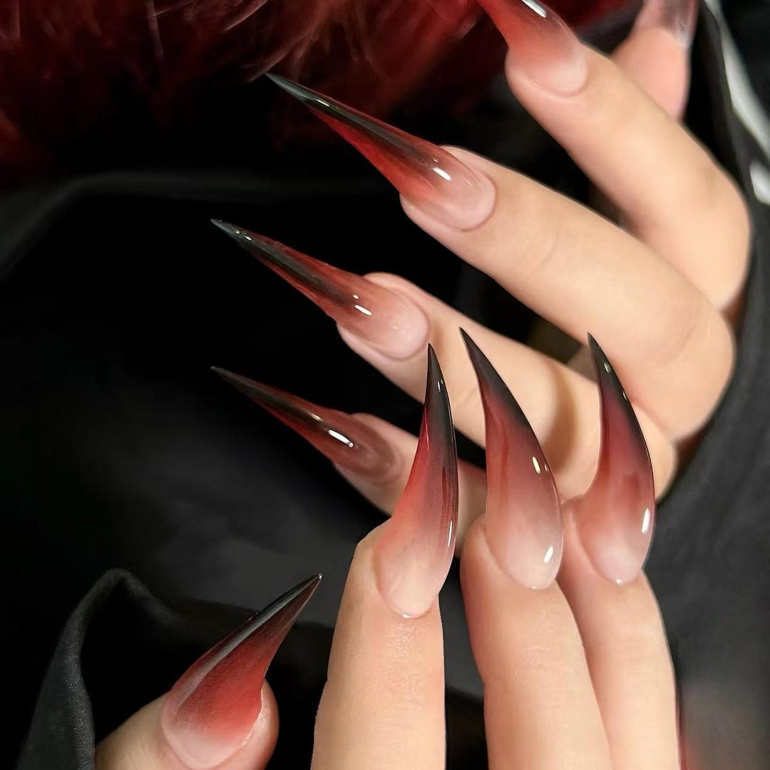 Claw Nails Claw Press on Nails Vampire Nails Anime Nails Werewolf Nails ...
