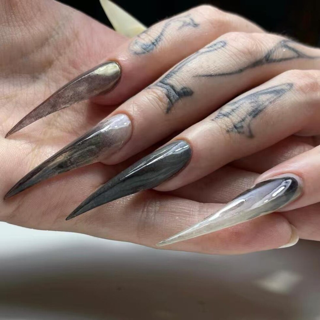 Westempress｜1r409 Werewolf Nails Claw Nails Acrylic Press on Nails ...