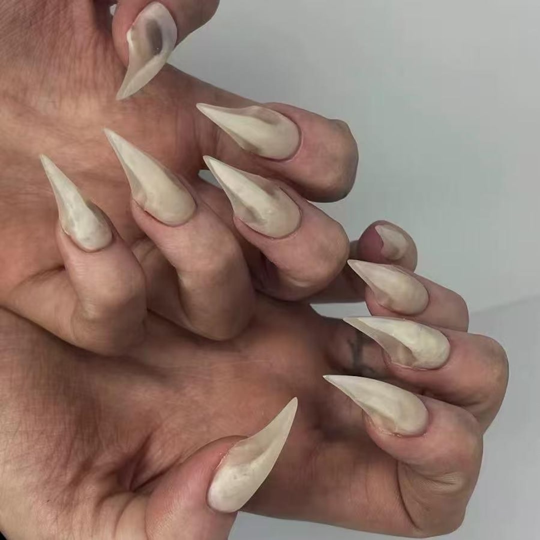 Gothic Nail Talon Nails Animal Claws Press on Nails Fox Claw Claw Press ...