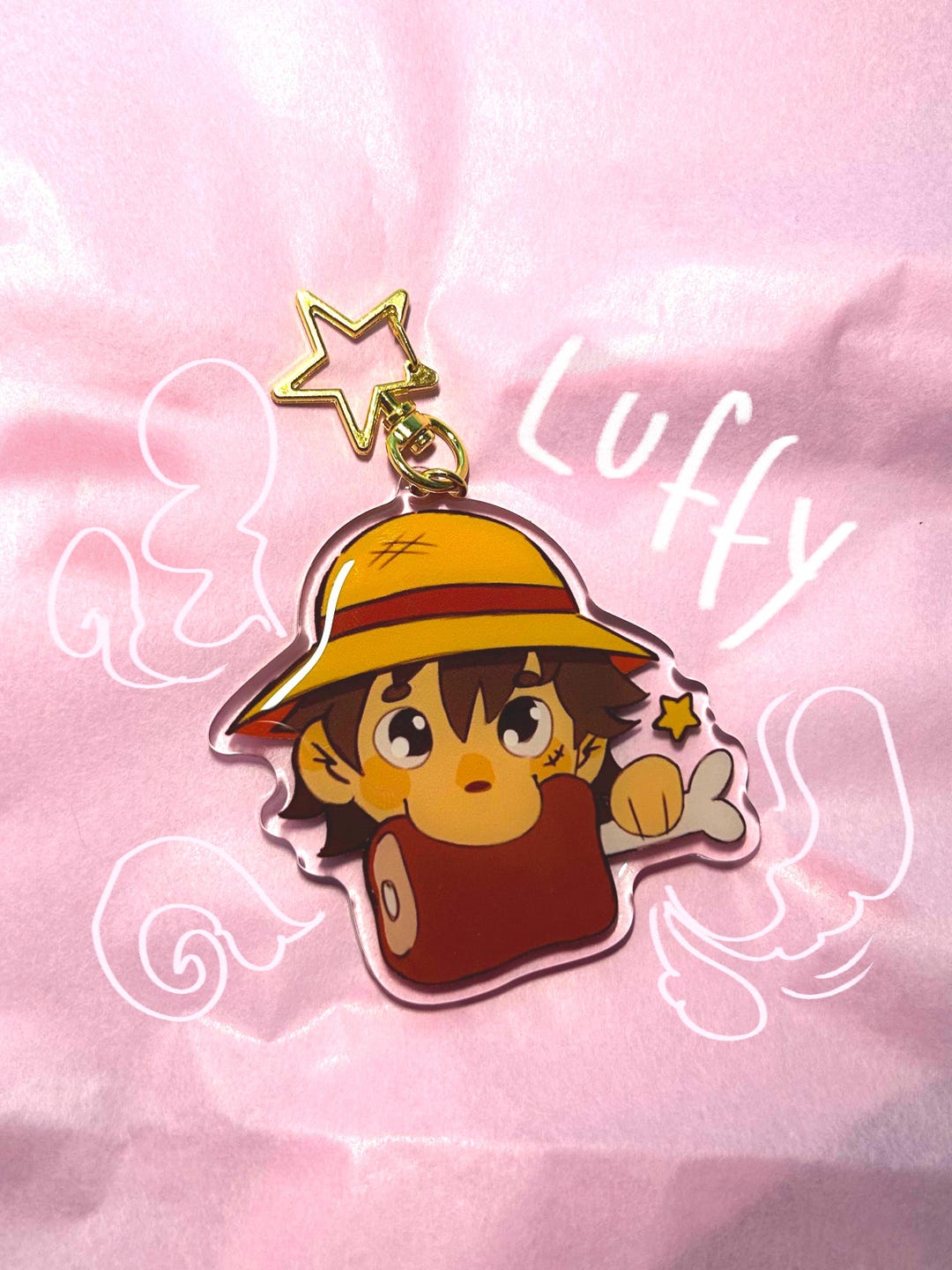 Monkey D Luffy, One Peice Keyring/charm - Etsy