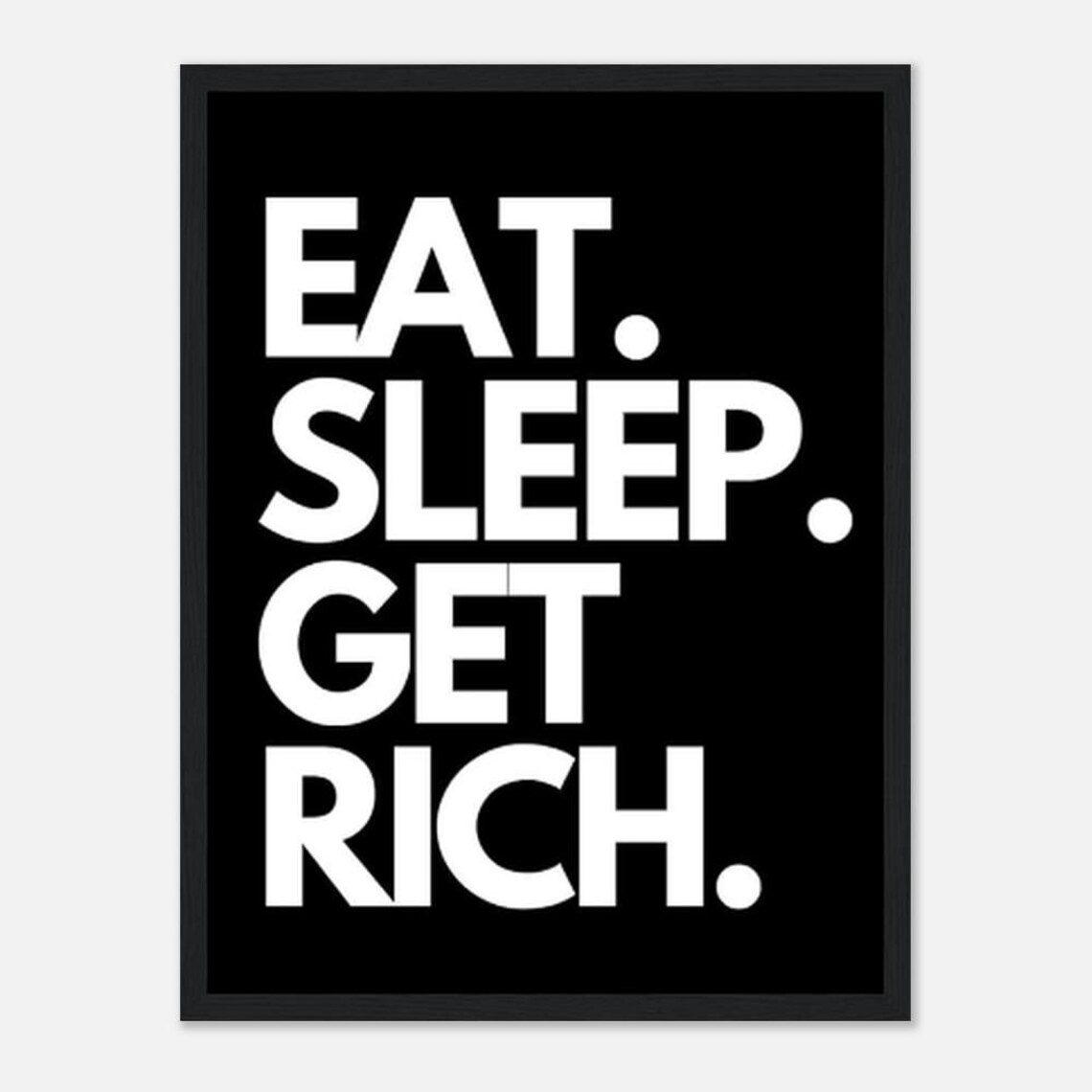 Motivational Poster Made of Semi-matte Paper With Wooden Frame 30 X 40 ...