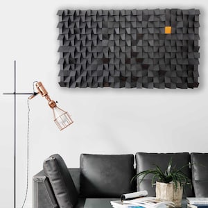 Wood Wall Art "spacelight" - Wall Sculpture, Mosaic Art, Custom Size ...