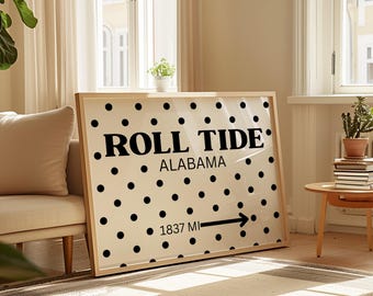 University of Alabama Print - Etsy