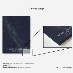Personalized Birthday Night Sky Print, Custom Star Map Gift, Celestial ...