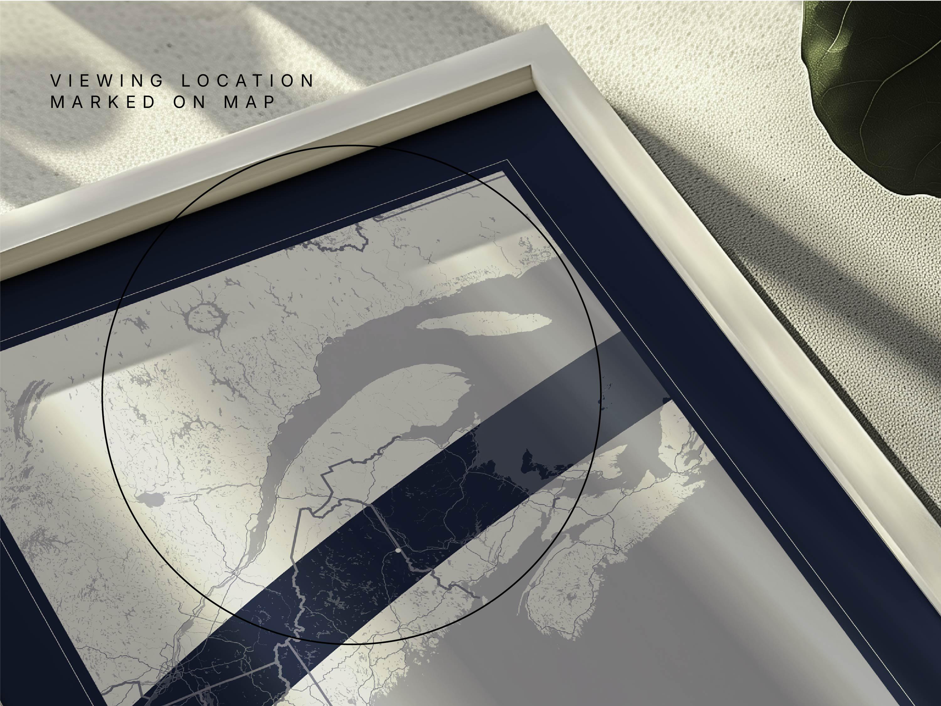 Custom 2024 Solar Eclipse Map Print Personalized Location Souvenir ...