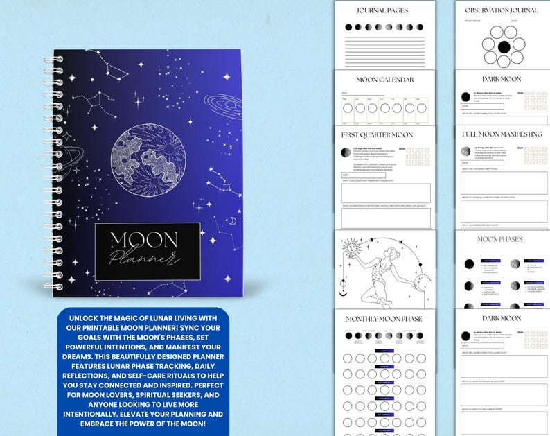 Moon Journal | New Moon Journal | Printable Moon Journal | Moon ...