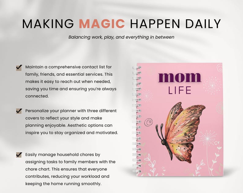 Mom Digital Planner | Busy Mom Planner | Planner for Moms | Mom Planner ...