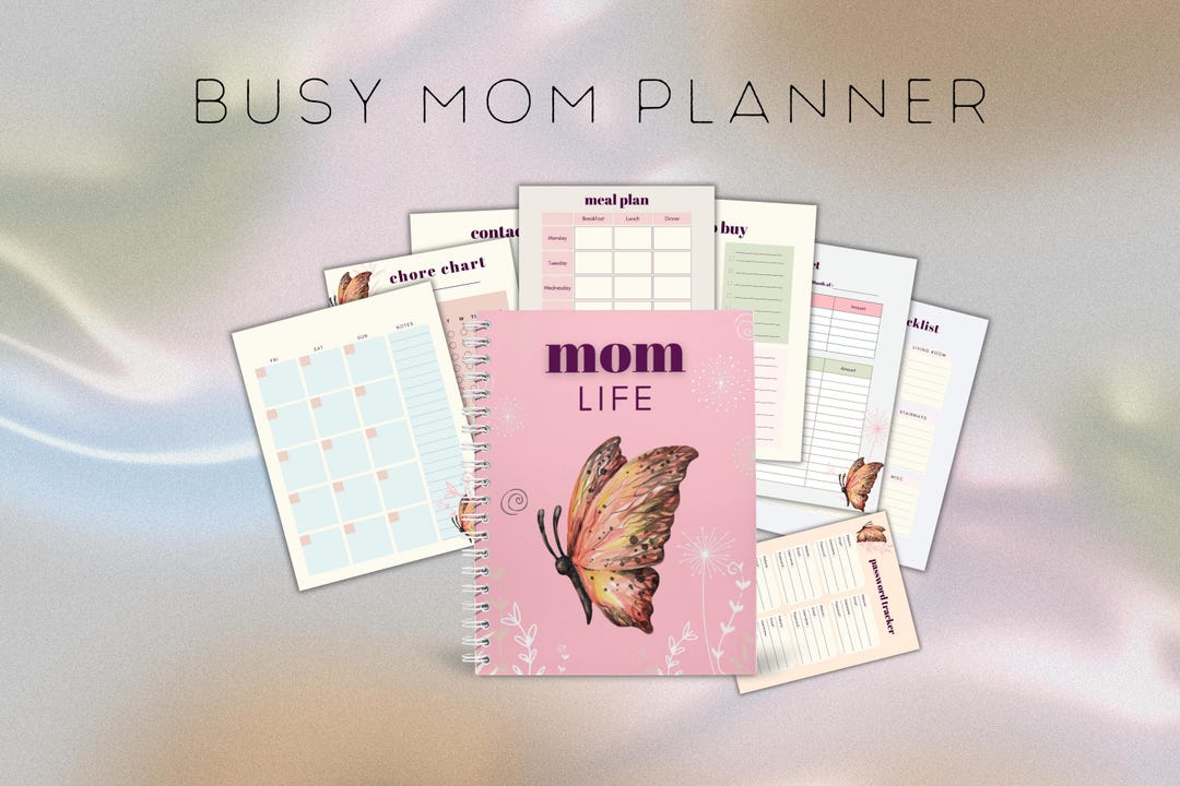 Mom Digital Planner Busy Mom Planner Planner for Moms Mom Planner ...