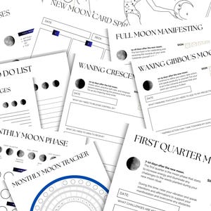 Moon Journal | New Moon Journal | Printable Moon Journal | Moon ...