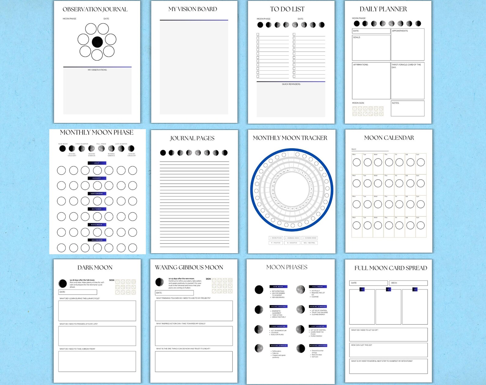 Moon Journal | New Moon Journal | Printable Moon Journal | Moon ...