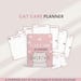 Cat Care Planner Printable | Pet Care Printable Planner | Printable Cat ...