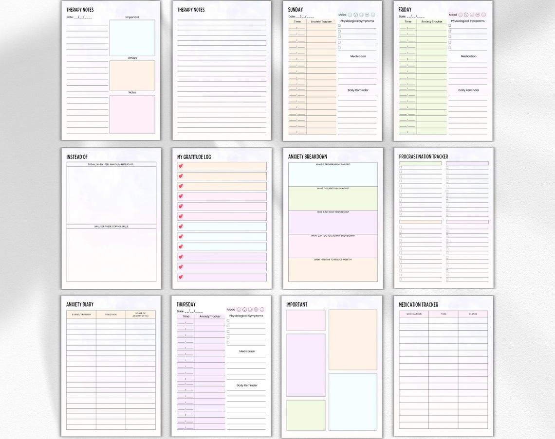 ADHD Planner Printable | Adhd Planner | Adhd Weekly Planner | Digital ...