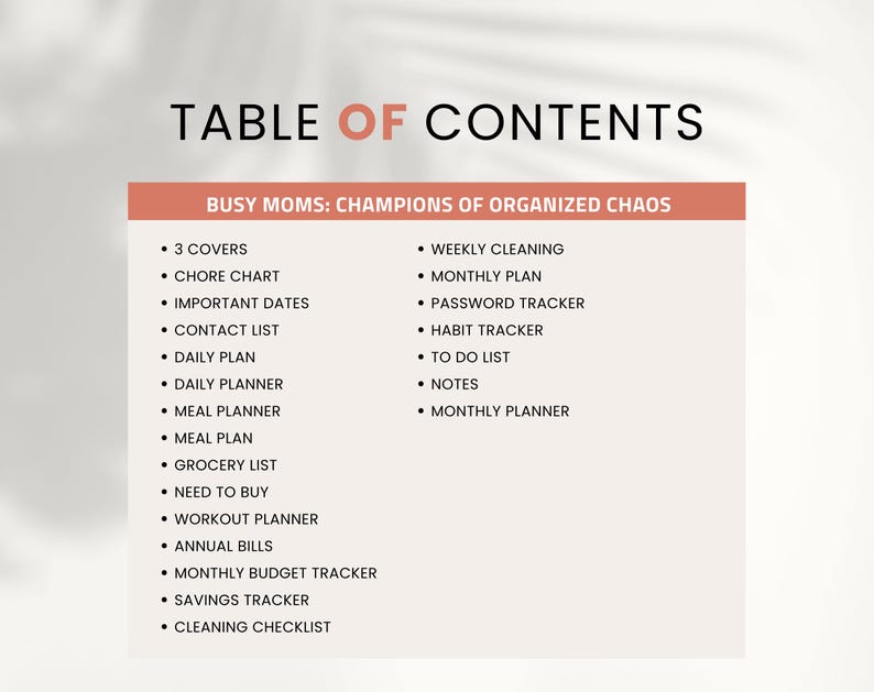 Mom Digital Planner | Busy Mom Planner | Planner for Moms | Mom Planner ...