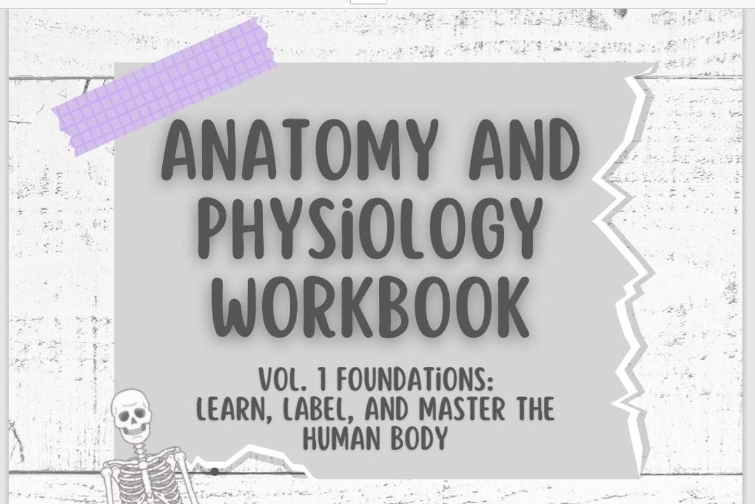 Anatomy & Physiology Workbook PDF | Study Guide With Diagrams, Case ...