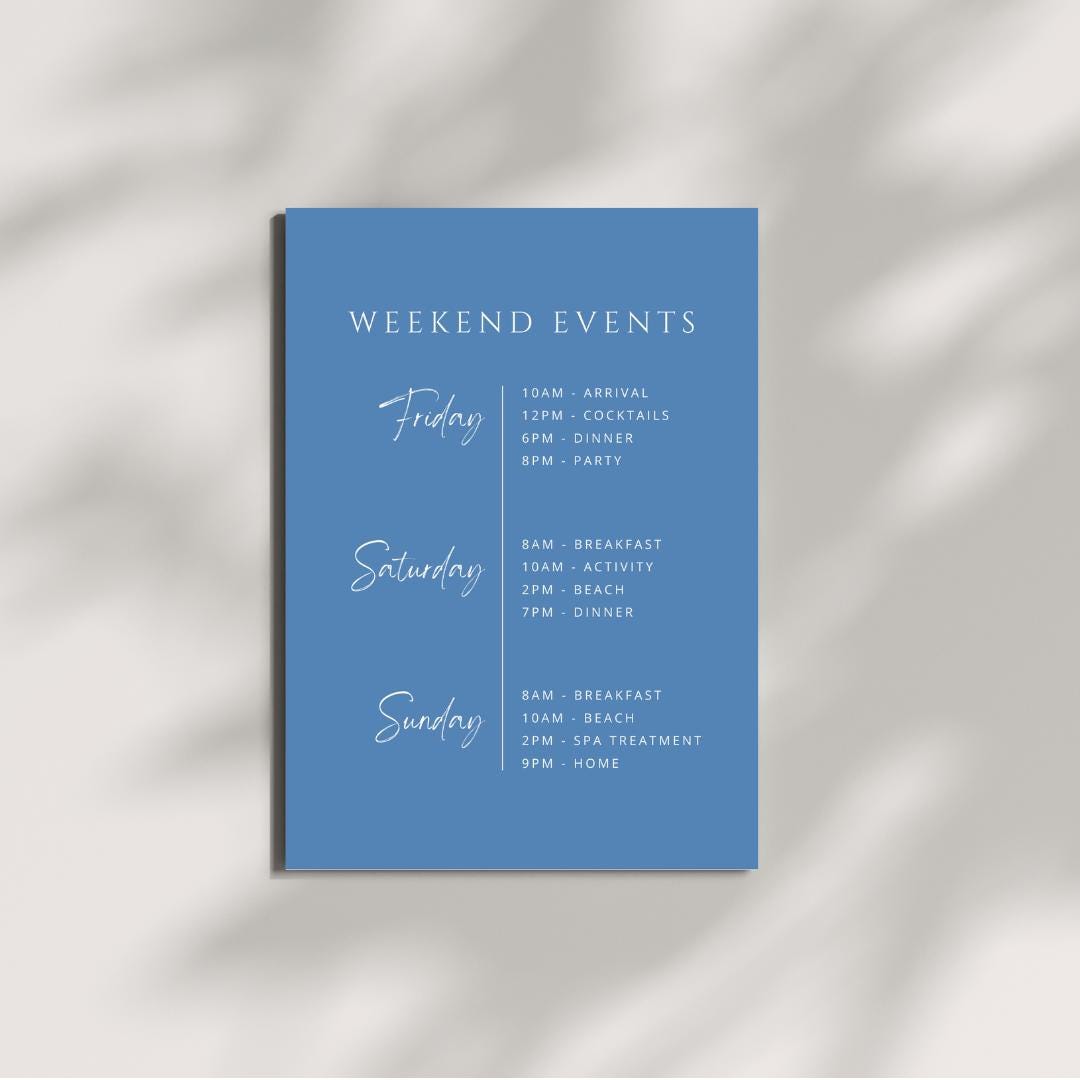 Beach Themed Hen Do Weekend Invitation | Custom Bachelorette Party ...