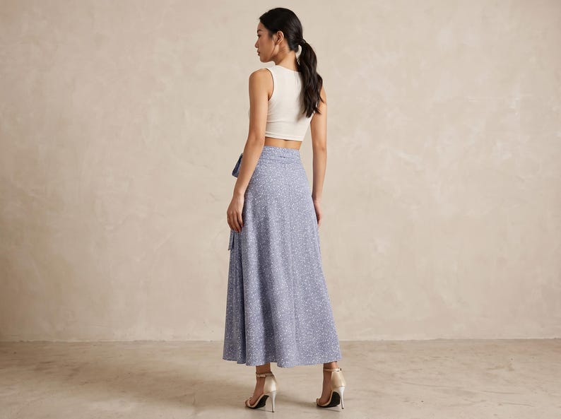 Paula Maxi Wrap Skirt Sewing Pattern | Easy Beginner Summer PDF (XS ...