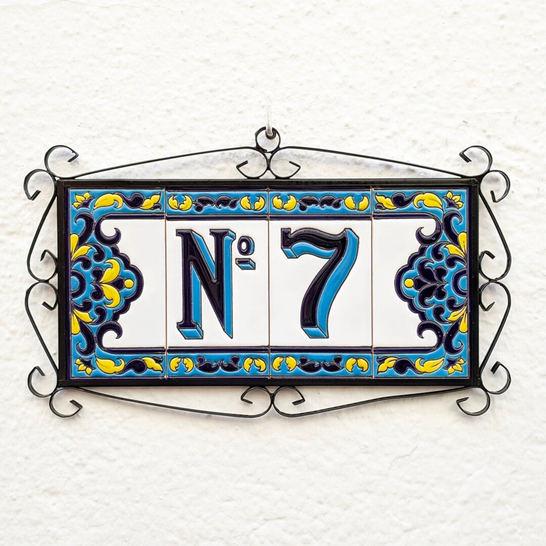 Large Ceramic Letters and Numbers for Walls - Hand-glazed in Spain ...
