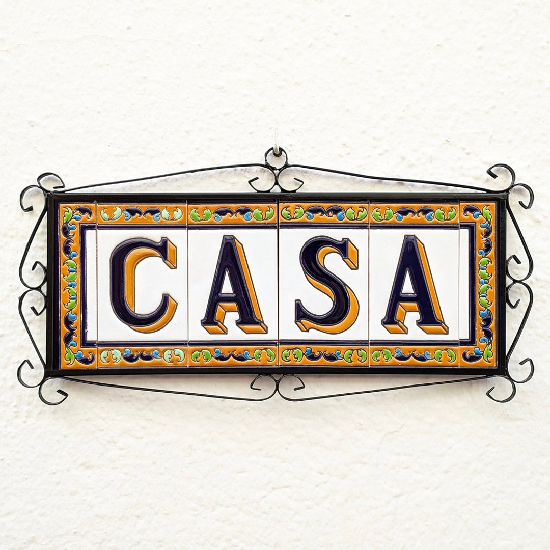 Large Ceramic Letters and Numbers for Walls - Hand-glazed in Spain ...