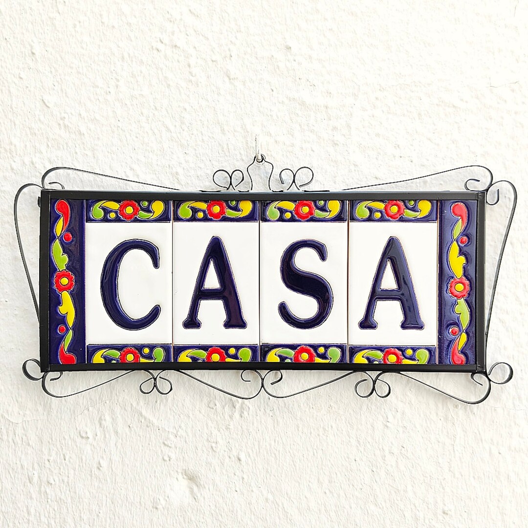 Large Ceramic Letters and Numbers for Walls - Hand-glazed in Spain ...