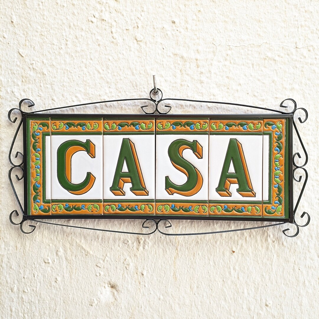 Large Ceramic Letters and Numbers for Walls - Hand-glazed in Spain ...